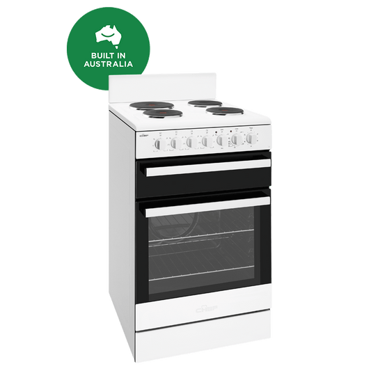Chef 54cm Electric Upright Cooker White CFE535WB | Leading Edge Appliances